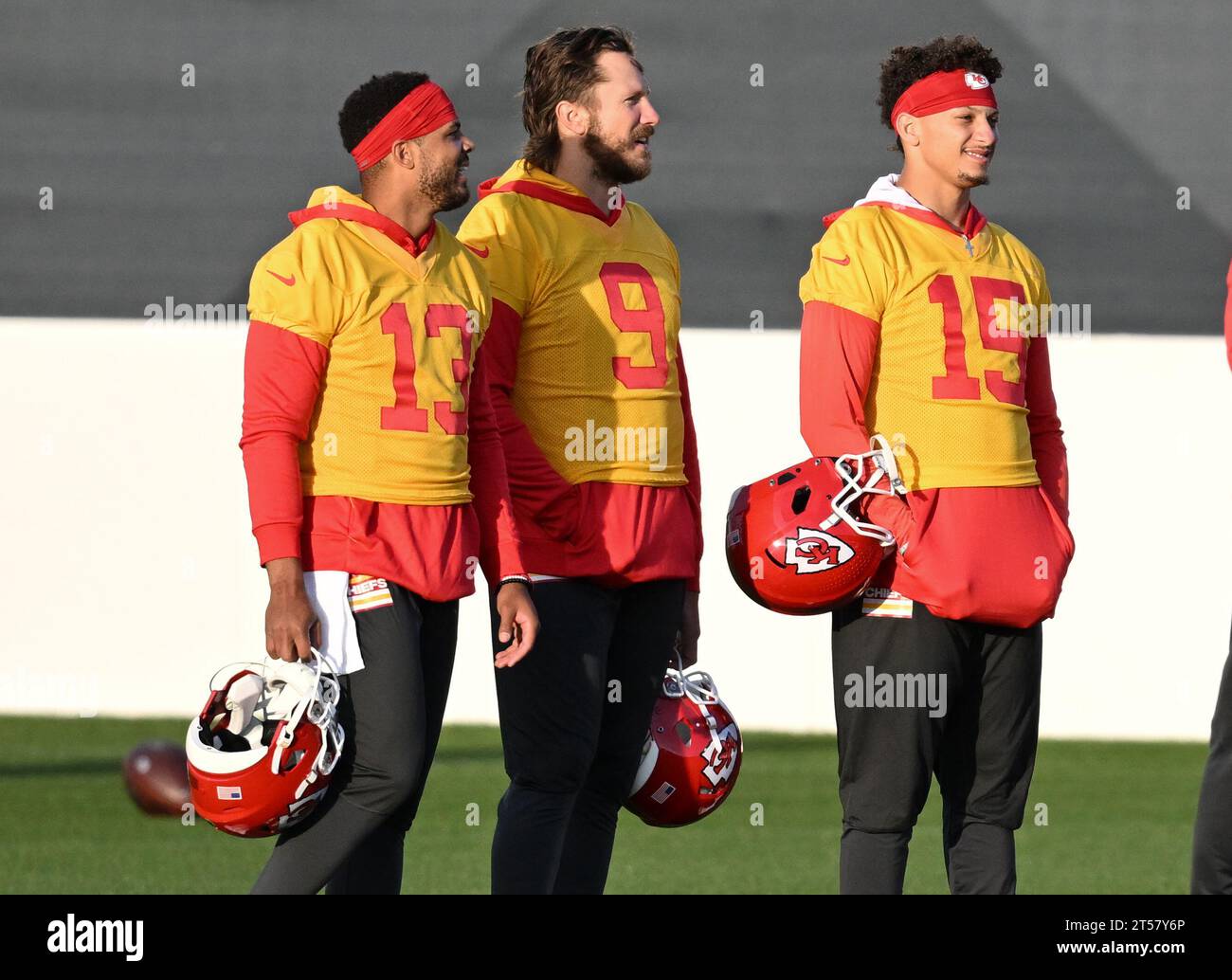 03 November 2023, Hesse, Frankfurt/Main: American Football: NFL, Before ...