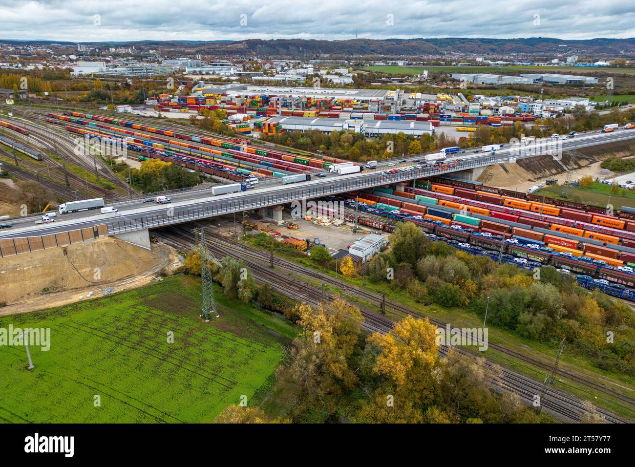 Regensburg, Germany. 03rd Nov, 2023. The A3 highway with the new ...