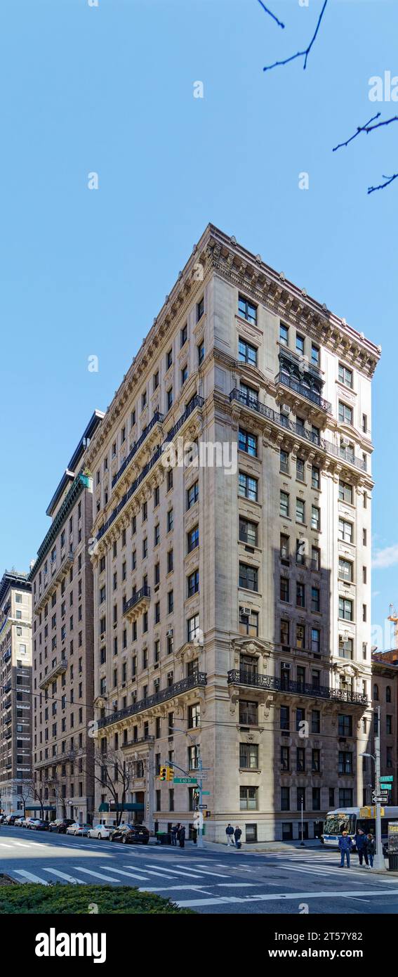 William Boring designed 521 Park Avenue in limestone, with elaborate ...