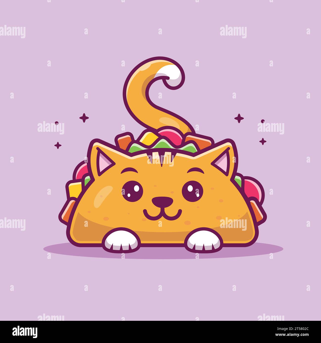 Taco cat Stock Vector Images - Alamy