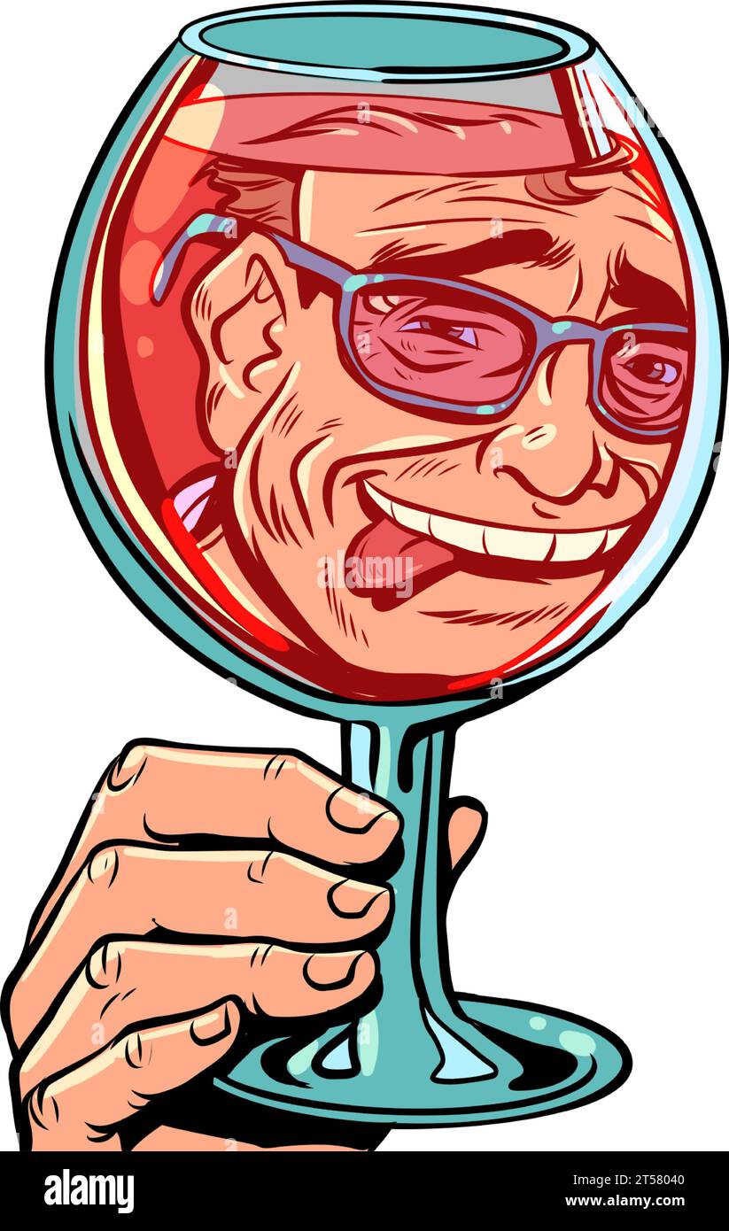 Alcohol addiction is a bad habit. Loss of reason due to foreign ...