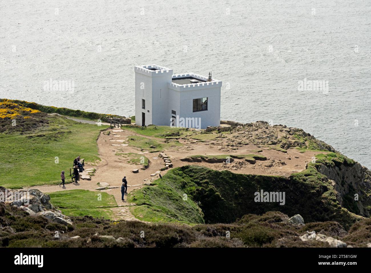 Elins Tower South Stack Holyhead Stock Photo - Alamy