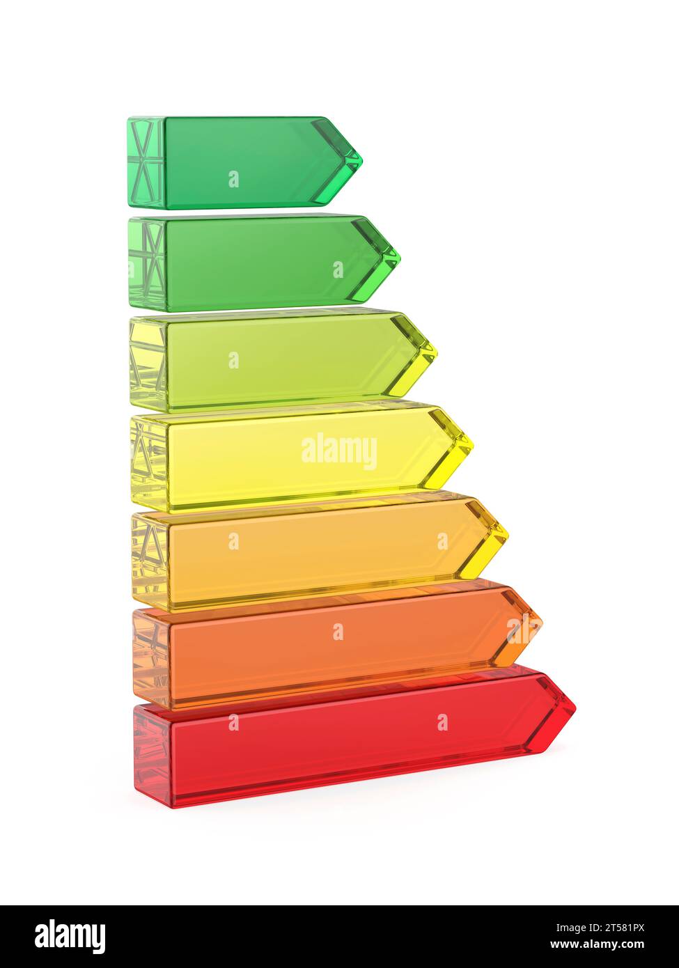Energy efficiency rating bars on white background Stock Photo - Alamy