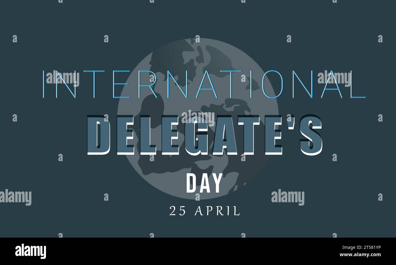International delegates day Royalty Free Vector Image Stock Vector ...