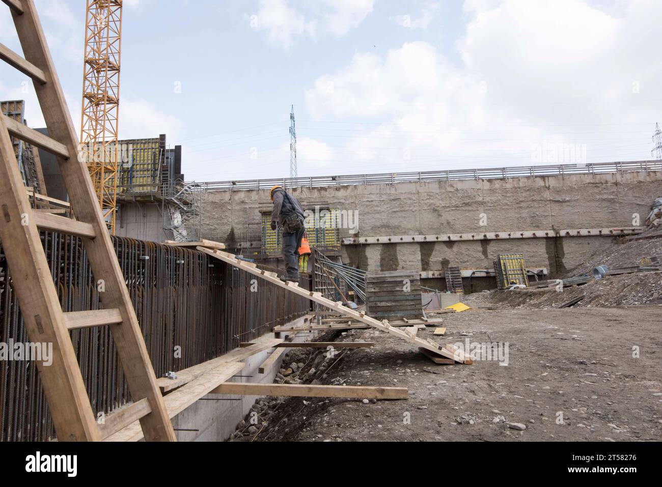 a ladder for climbing up when people working at height a ladder for ...