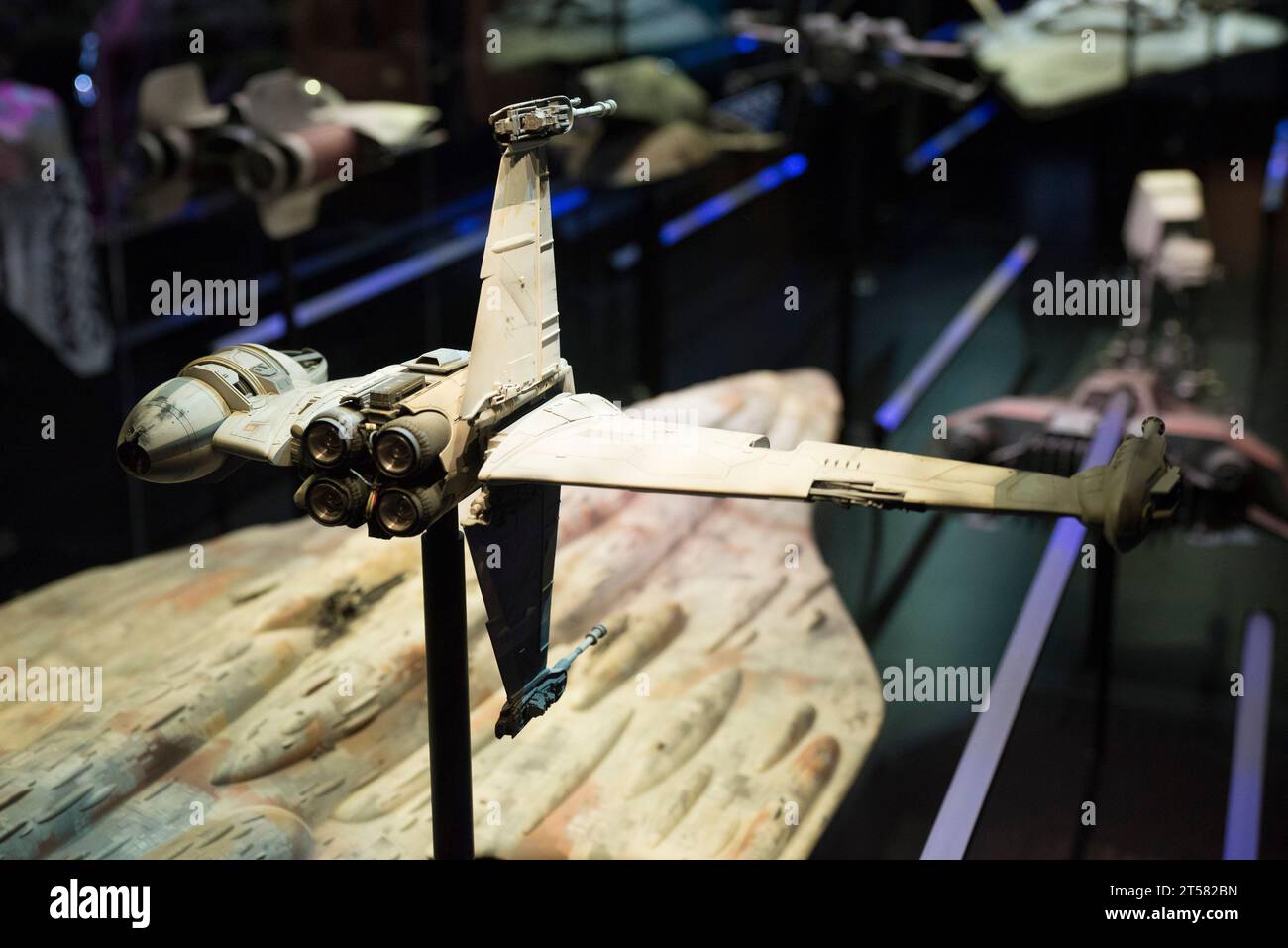 Original B-Wing model from Star Wars - Return of the Jedi Stock Photo ...