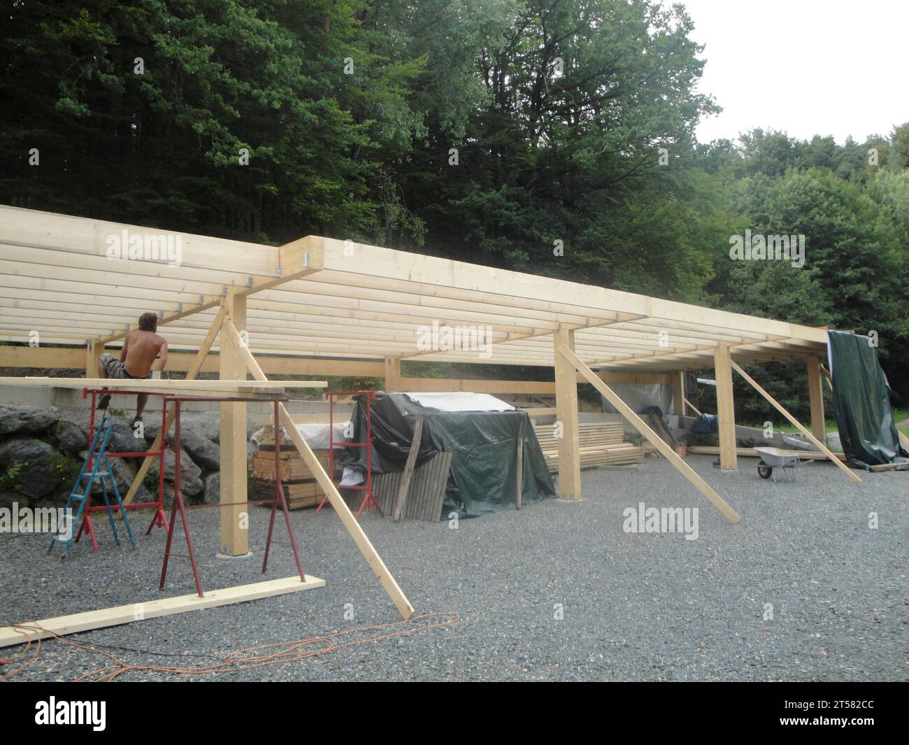 Timber Construction In Construction Industry, Building With Wood ...