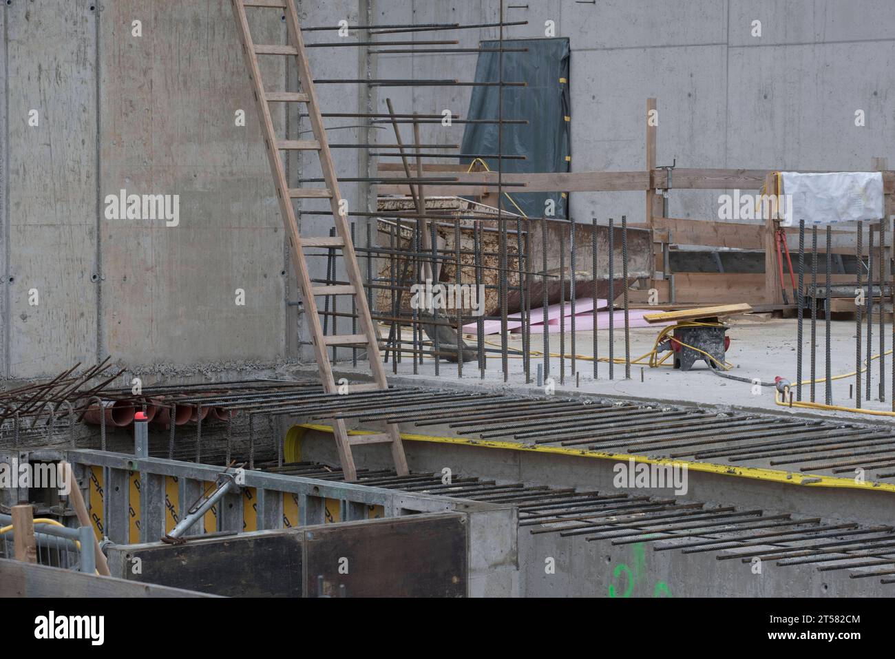 A Ladder For Climbing Up When People Working At Height A Ladder For ...