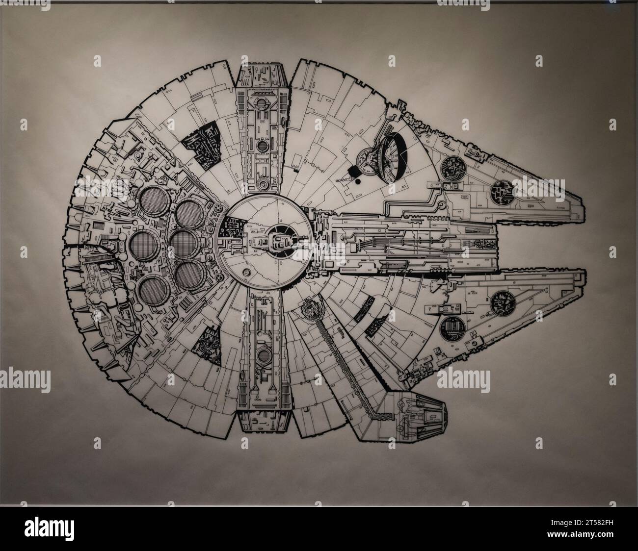 Millennium Falcon Top View