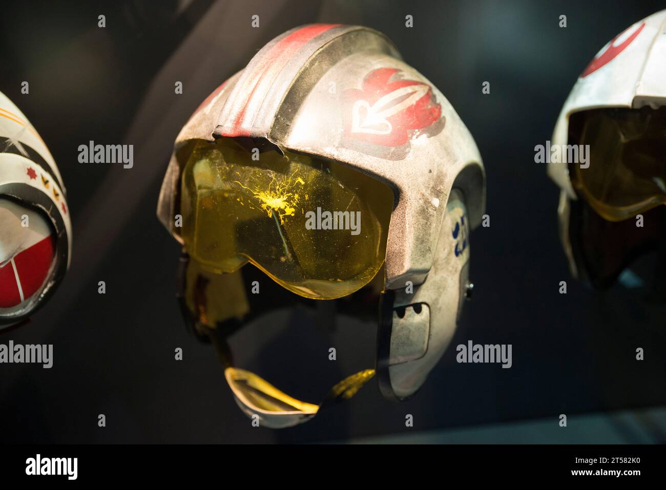 Original rebel pilot helmets from Star Wars Stock Photo - Alamy