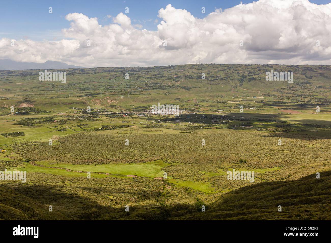 View from the Longonot volcano, Kenya Stock Photo - Alamy