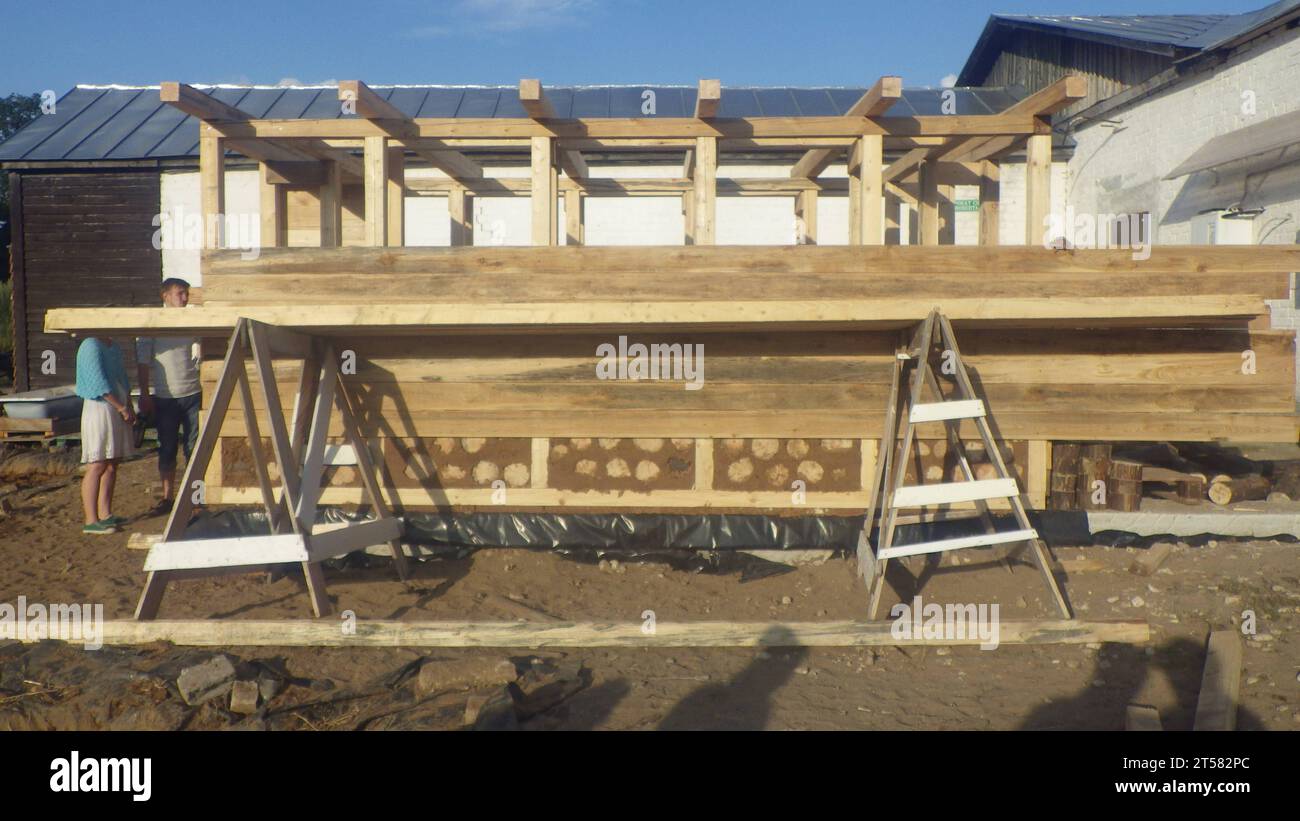 Timber Construction In Construction Industry, Building With Wood ...