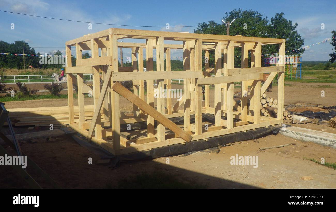 Timber Construction In Construction Industry, Building With Wood ...