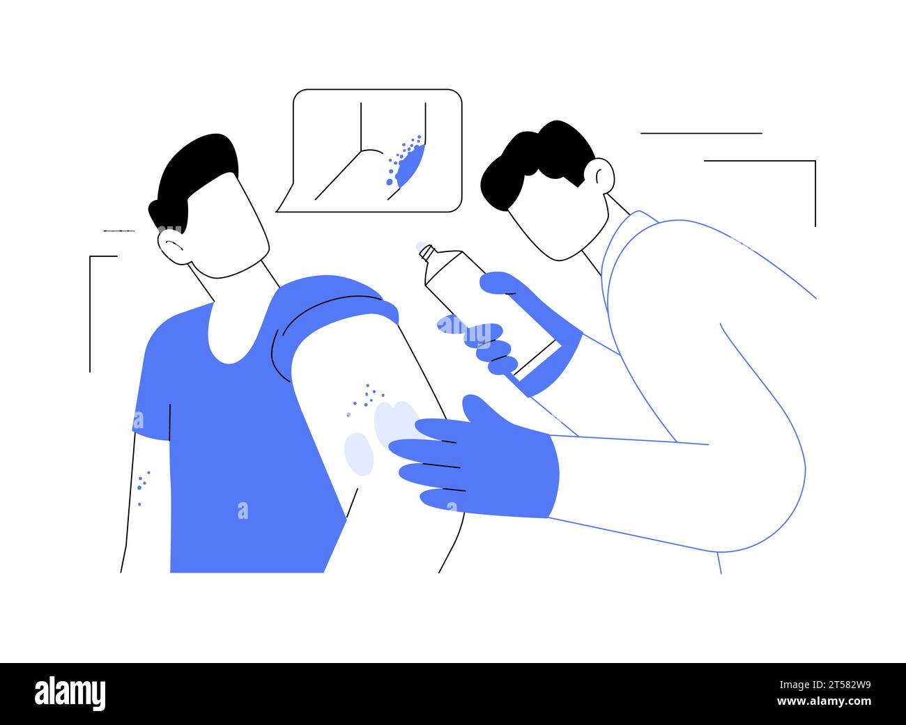 Psoriasis treatment abstract concept vector illustration Stock Vector ...