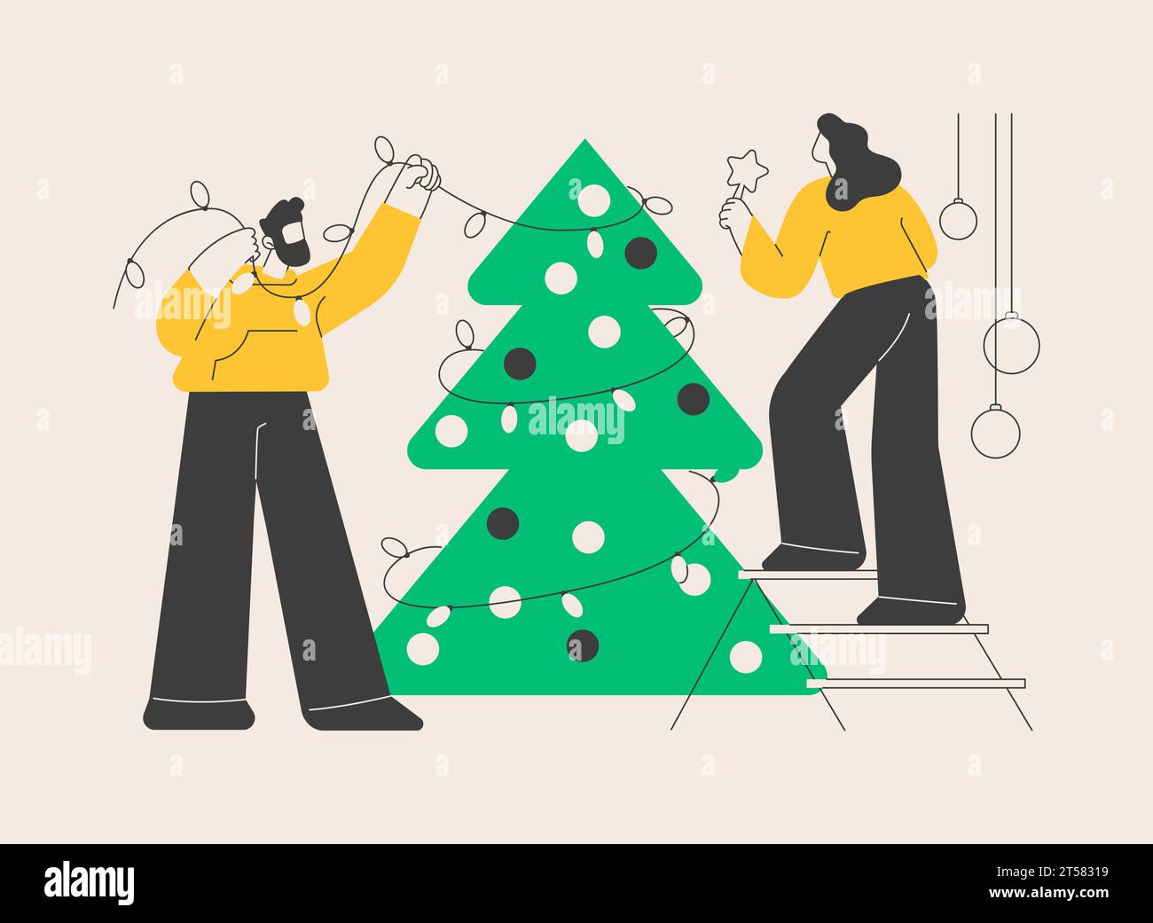 Holiday celebration abstract concept vector illustration Stock Vector ...