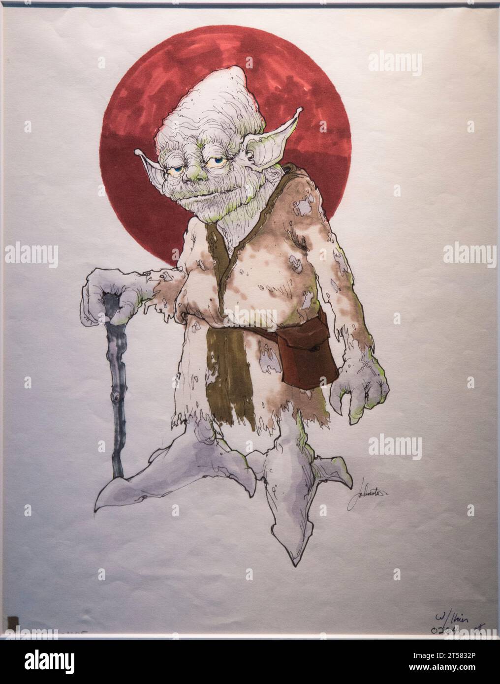Original Yoda concept art Stock Photo - Alamy