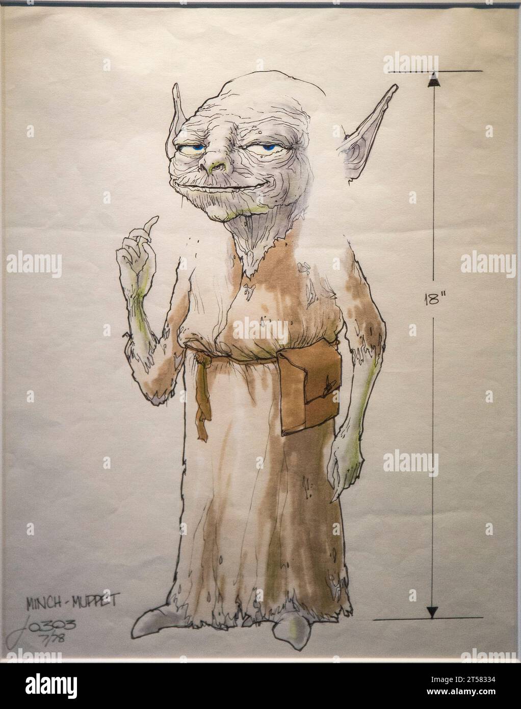 Original Yoda concept art Stock Photo - Alamy