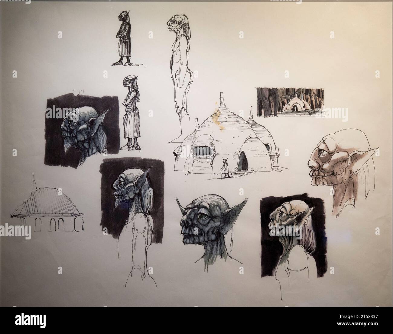Original Yoda concept art Stock Photo - Alamy