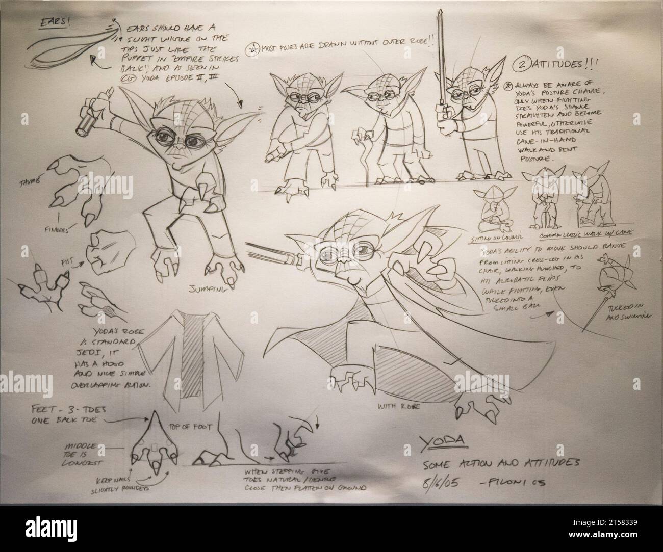 Original Yoda concept art Stock Photo - Alamy