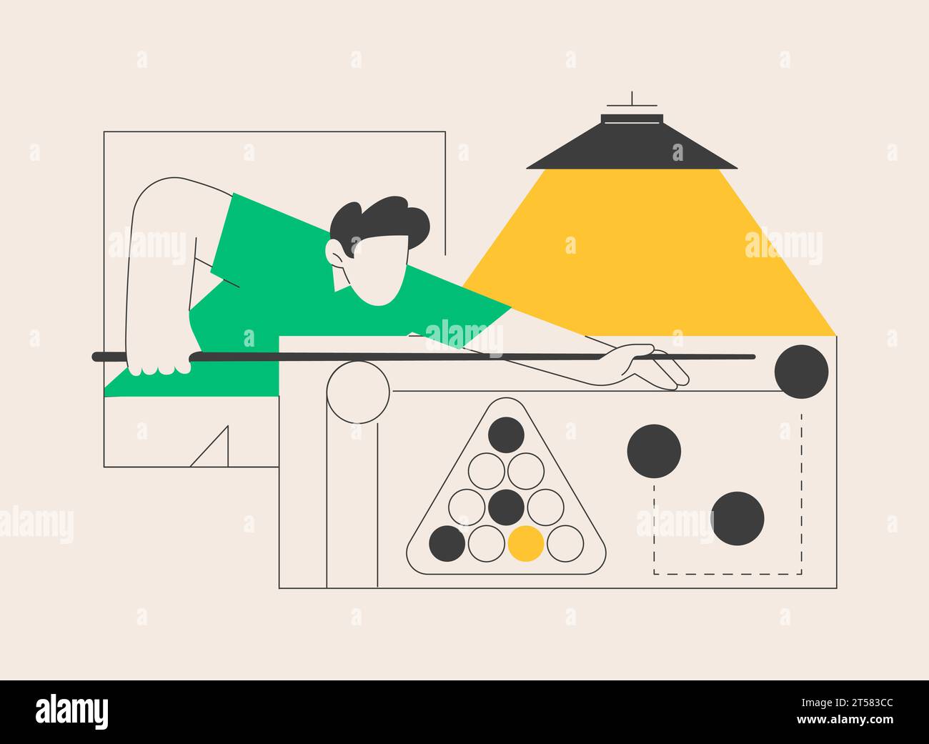 Snooker abstract concept vector illustration Stock Vector Image & Art ...