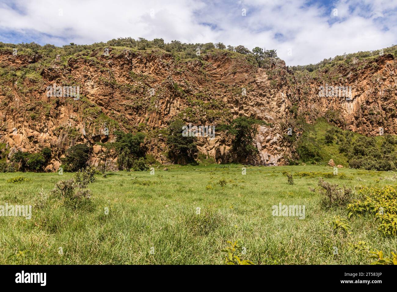 Landscape of the Hell's Gate National Park, Kenya Stock Photo - Alamy