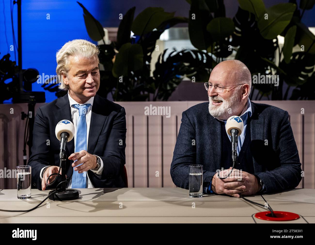 THE HAGUE - Geert Wilders (PVV) and Frans Timmermans (GroenLinks/PvdA ...