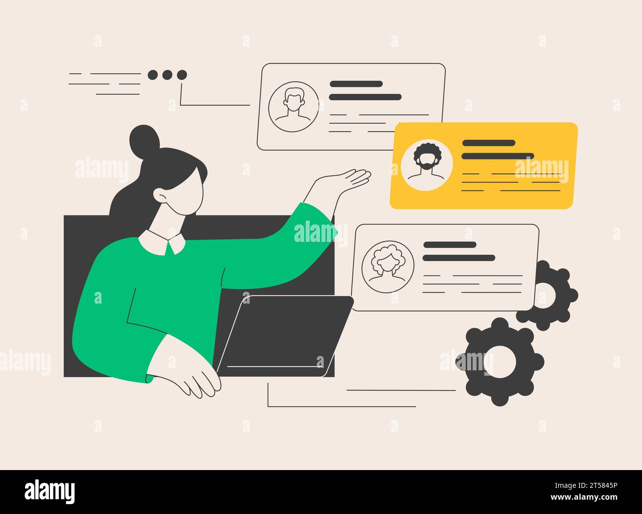 Human resources abstract concept vector illustration Stock Vector Image ...