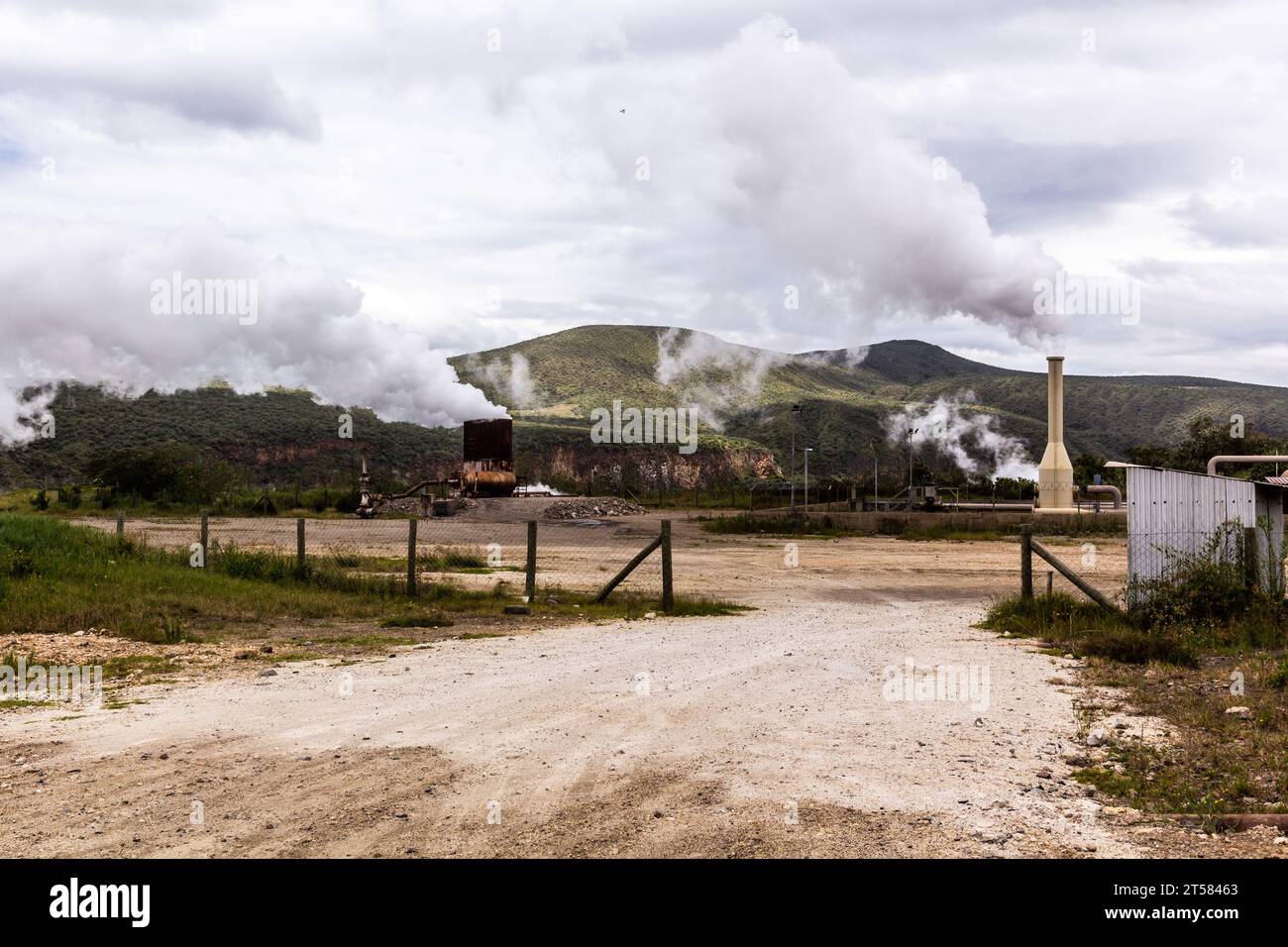 Geothermal site in the Hell's Gate National Park, Kenya Stock Photo - Alamy