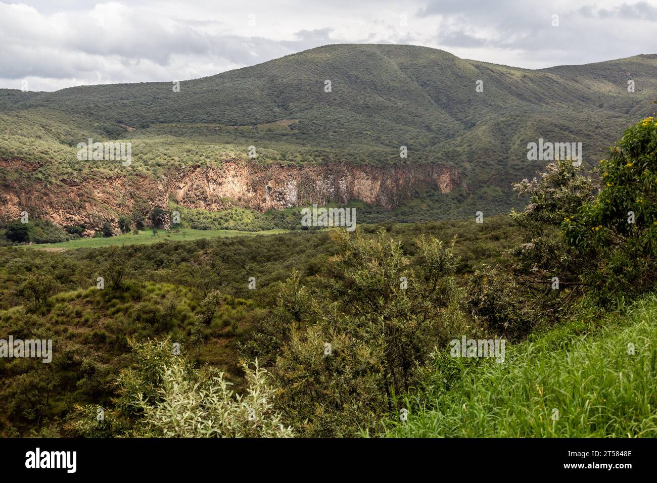 Landscape of the Hell's Gate National Park, Kenya Stock Photo - Alamy