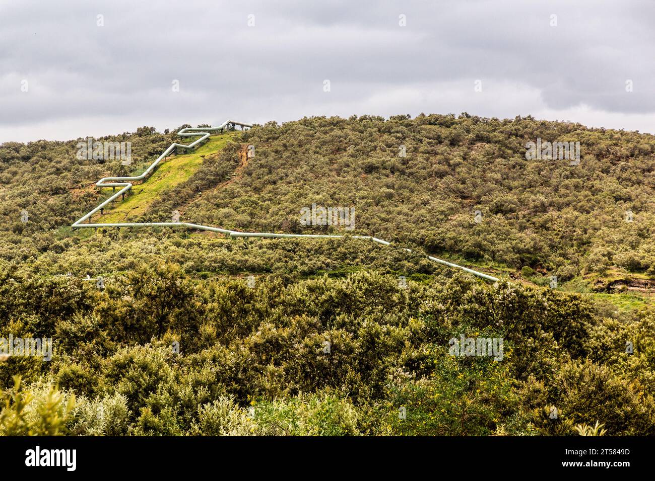 Pipelines of Olkaria Geothermal Power Station in the Hell's Gate ...