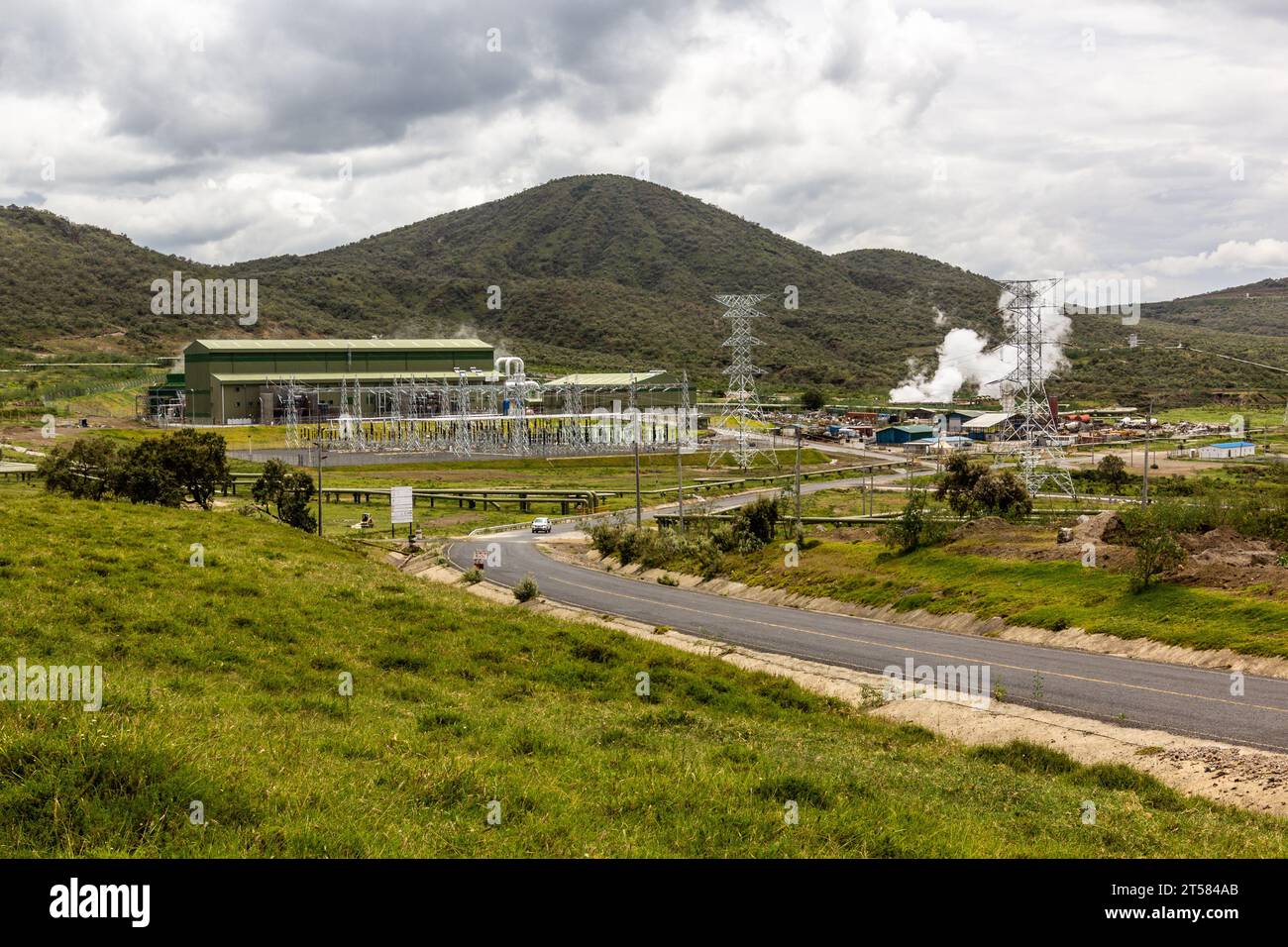 Olkaria V Geothermal Power Station in the Hell's Gate National Park ...