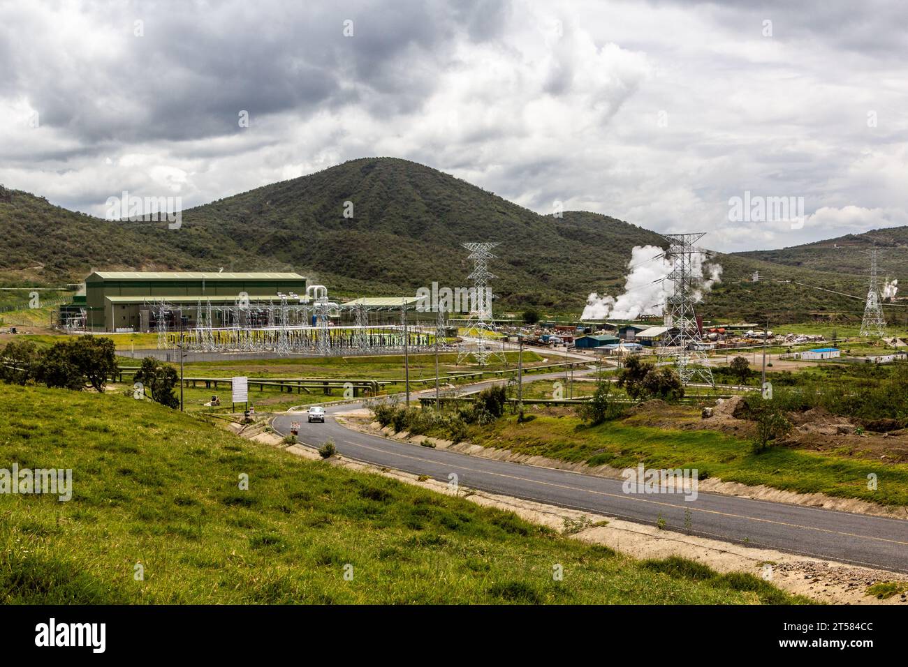 Olkaria V Geothermal Power Station in the Hell's Gate National Park ...