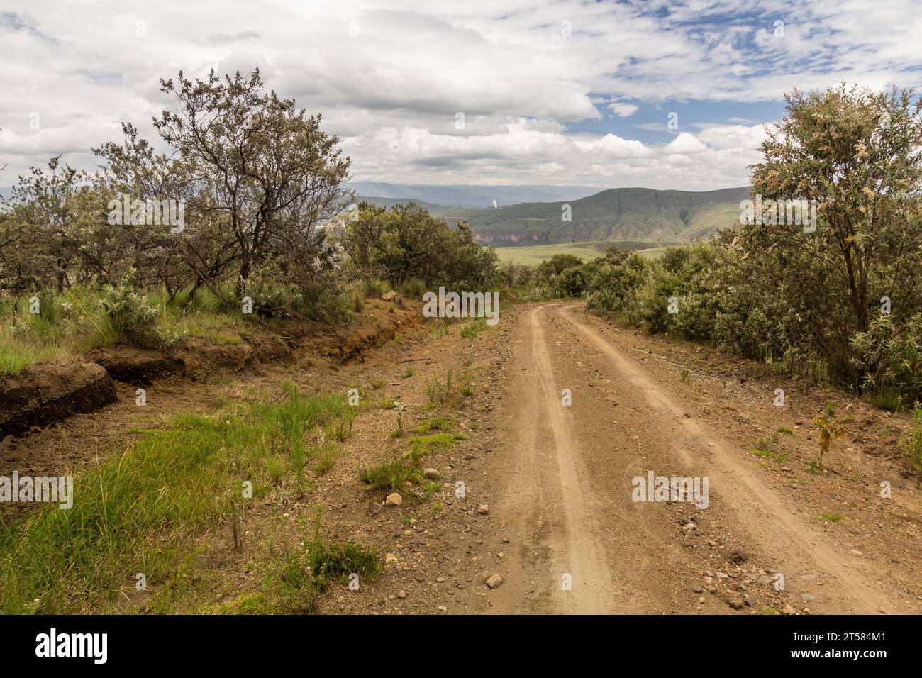 Track in the Hell's Gate National Park, Kenya Stock Photo - Alamy