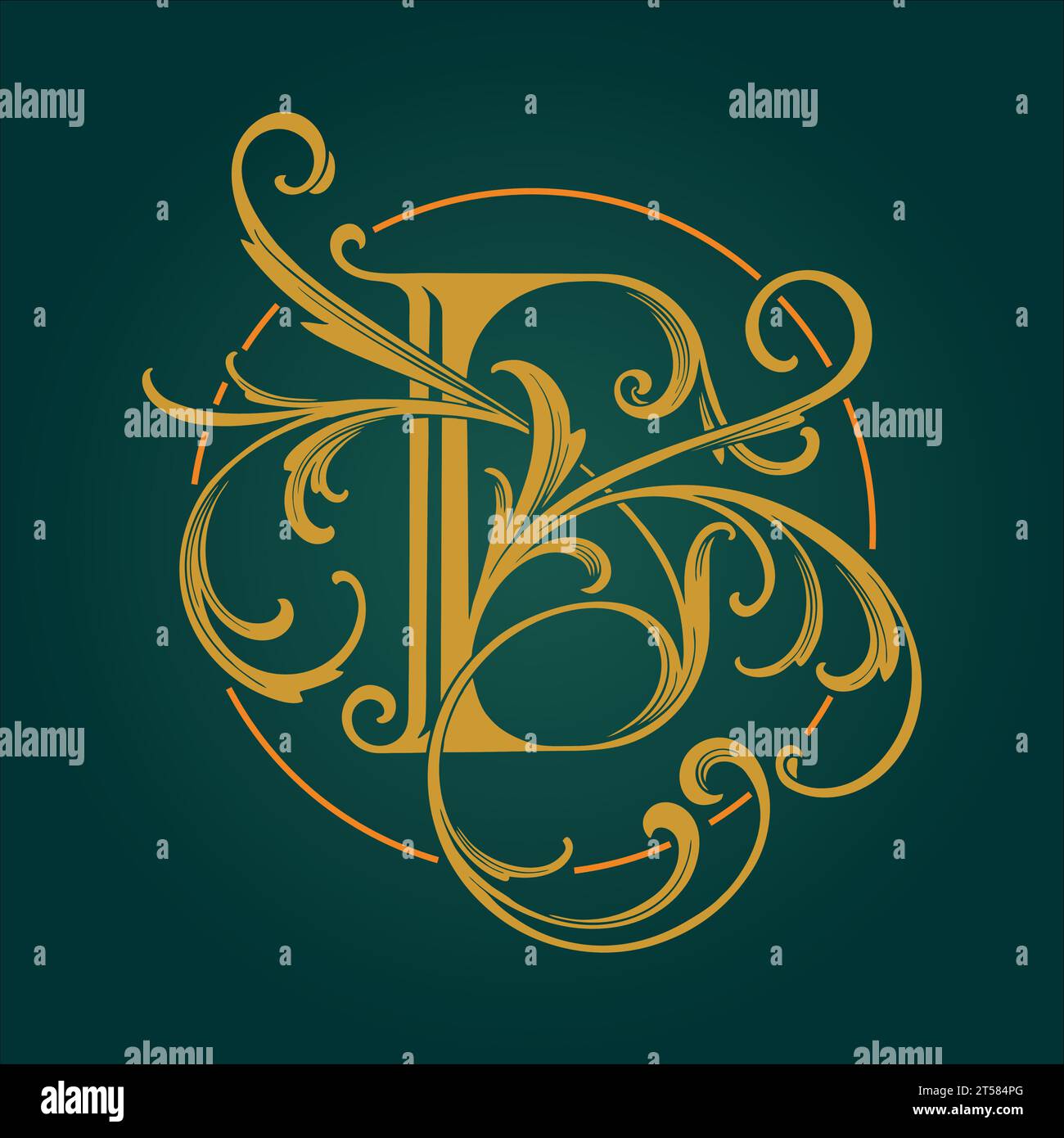 Classic flourish letter E monogram logo elegance vector illustrations ...