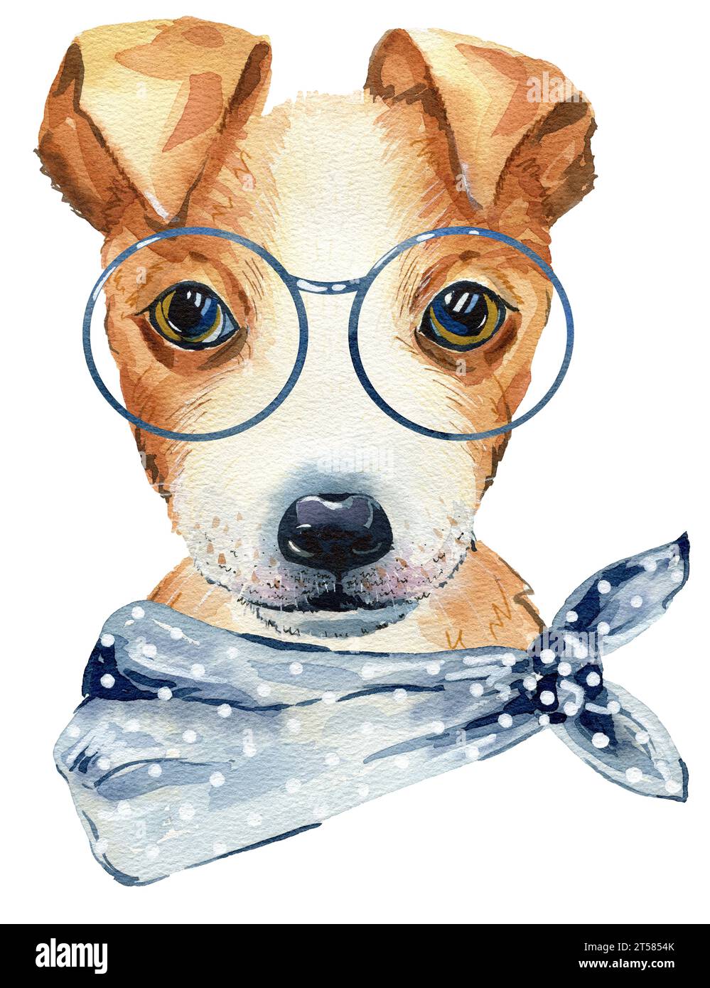 Dog watercolor illustration Stock Photo - Alamy