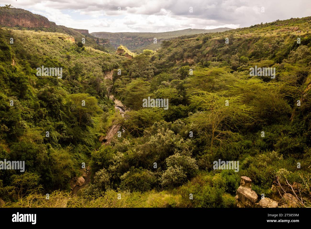 Gorge in the Hell's Gate National Park, Kenya Stock Photo - Alamy