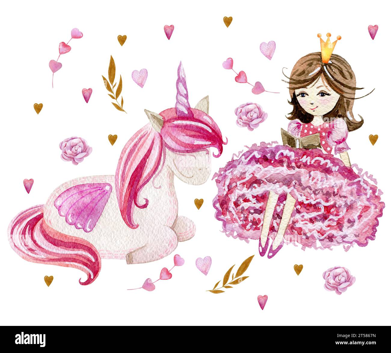 Magic cute unicorn Stock Photo - Alamy