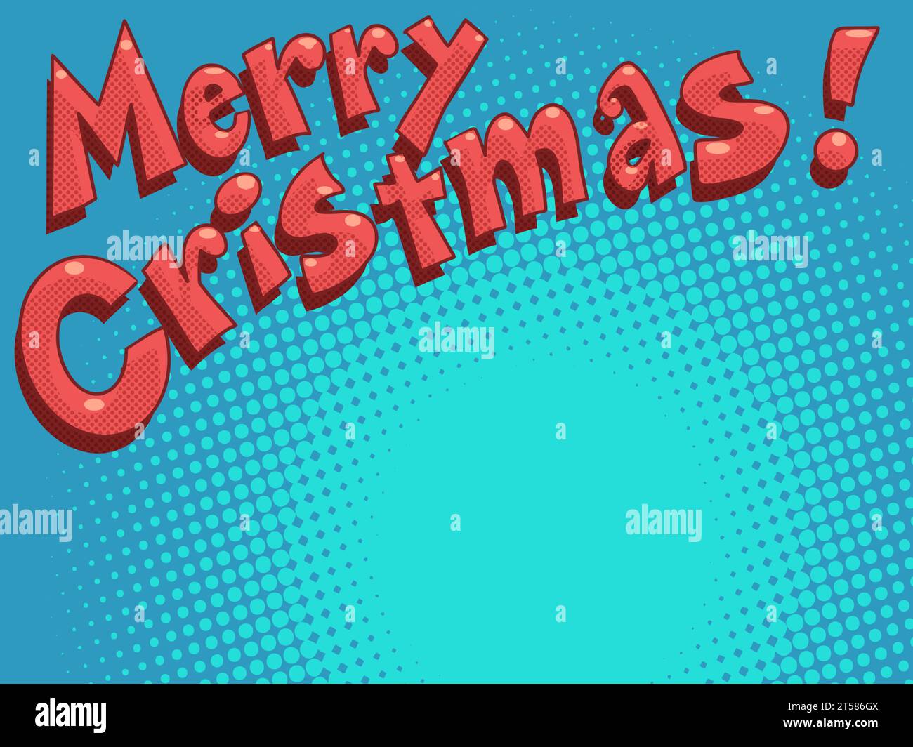 New Years and Christmas. Santa Claus wishes a Merry Christmas Comic ...