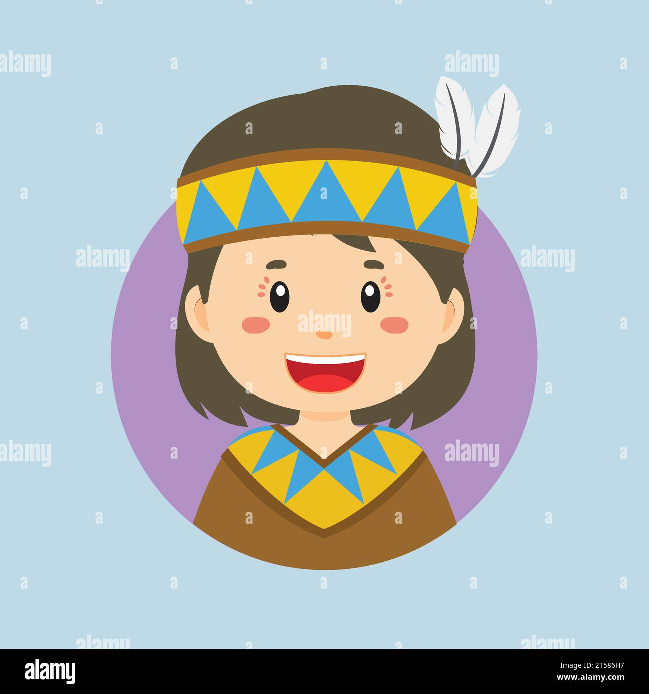 Native american avatar Stock Vector Images - Alamy