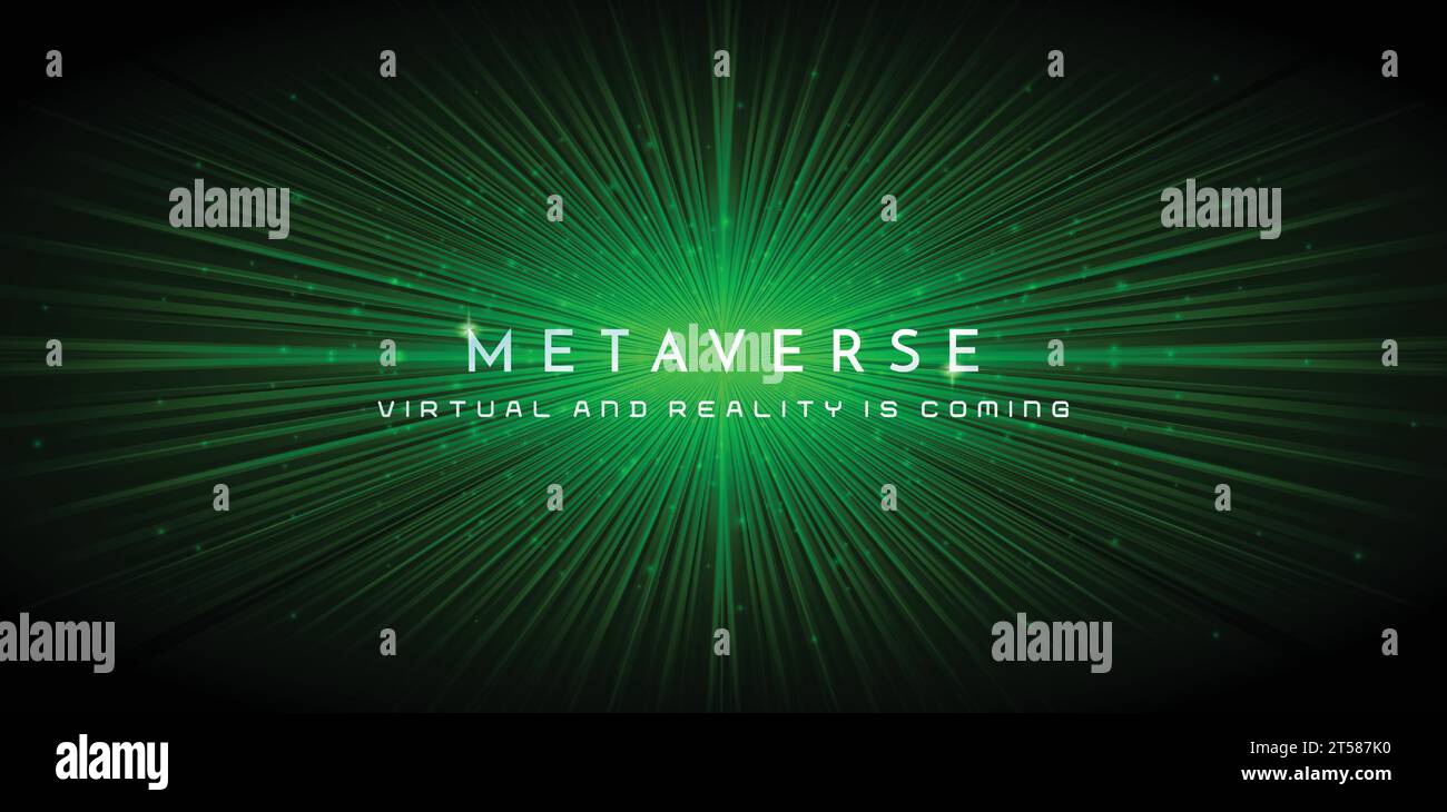 Spreading metaverse glowing lights background Vector Image Stock Vector ...