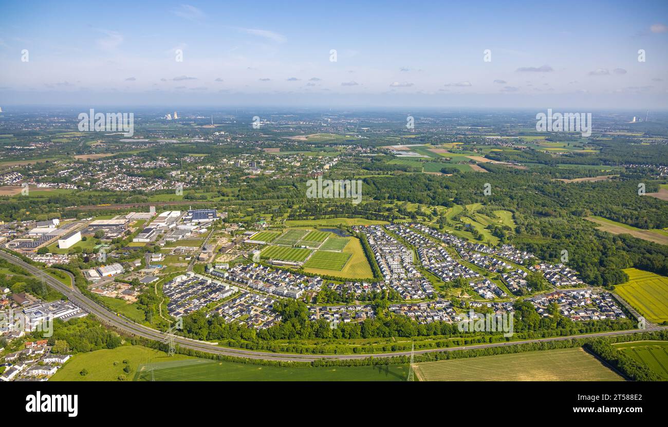 Aerial view, DSW 21 Dortmunder Stadtwerke, Hohenbuschei residential ...