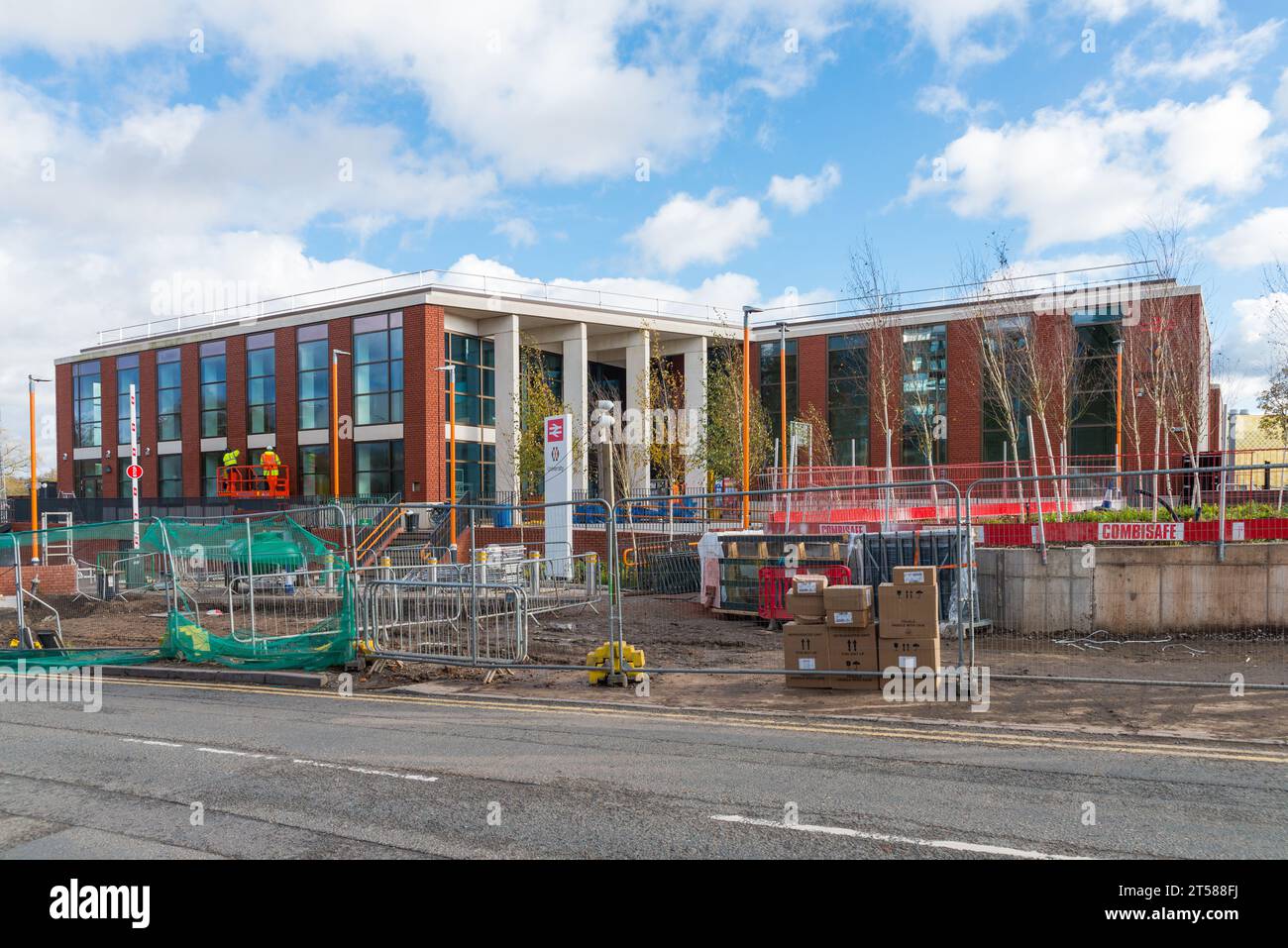 The new station at Birmingham University nears completion Stock Photo ...