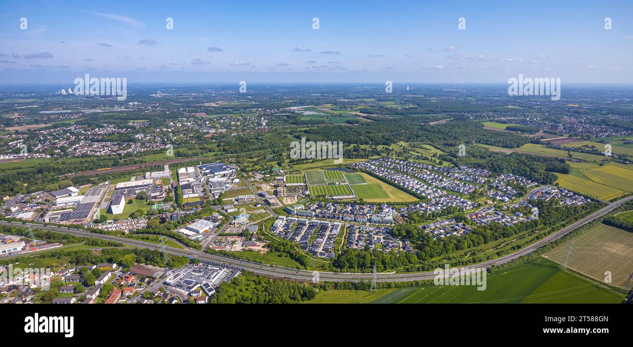 Aerial view, DSW 21 Dortmunder Stadtwerke, Hohenbuschei residential ...
