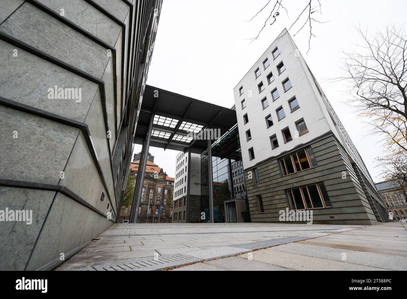 Dresden, Germany. 03rd Nov, 2023. View of the Saxon State Ministry of ...