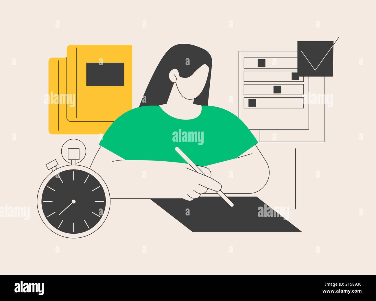 Exams and tests abstract concept vector illustration Stock Vector Image ...