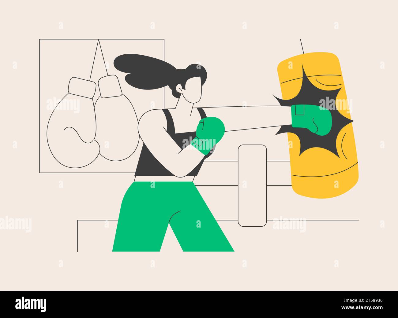 Boxing abstract concept vector illustration Stock Vector Image & Art ...