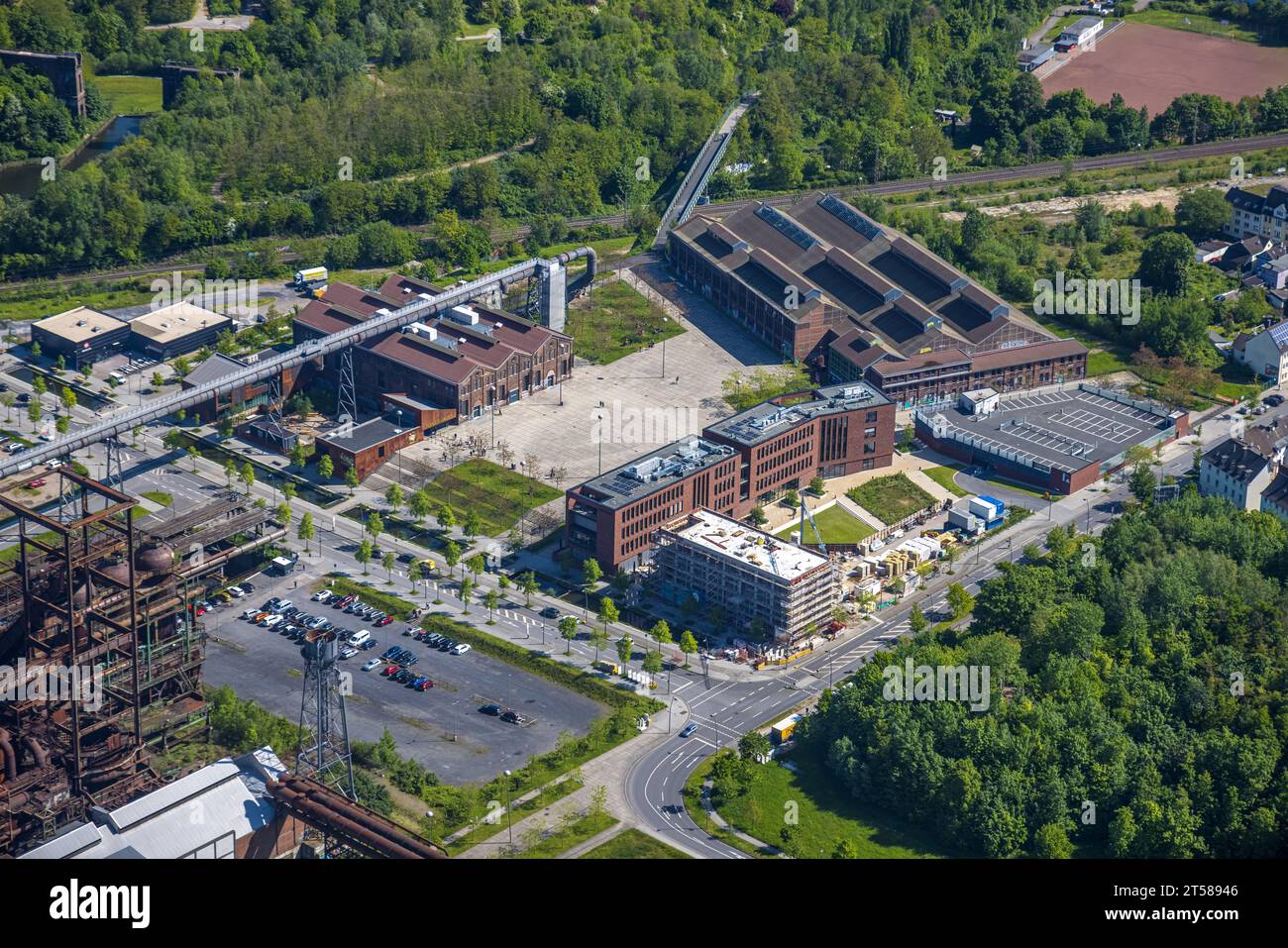 Aerial view, Technology Park Phoenix West industrial estate ...