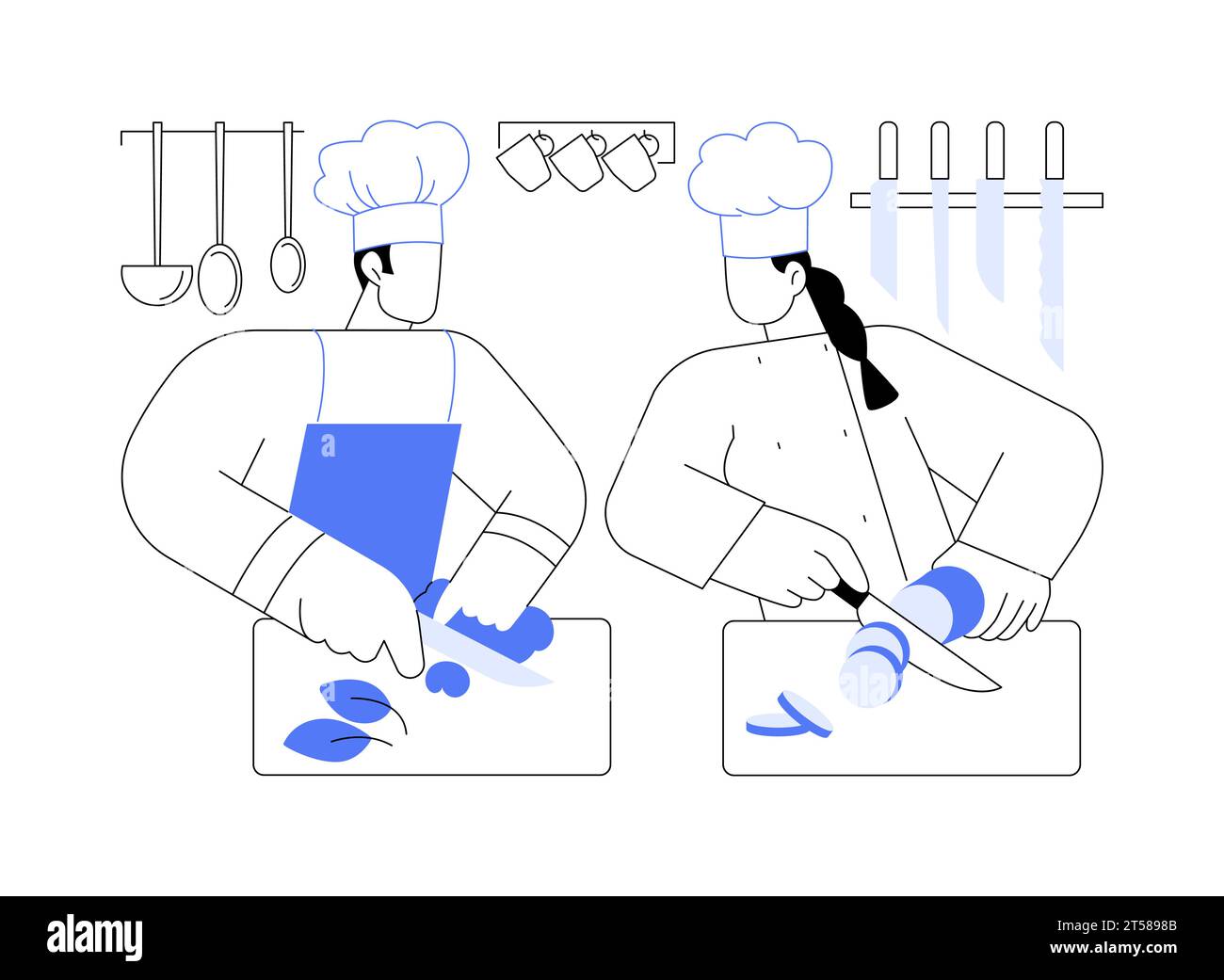 Sous chef abstract concept vector illustration Stock Vector Image & Art ...