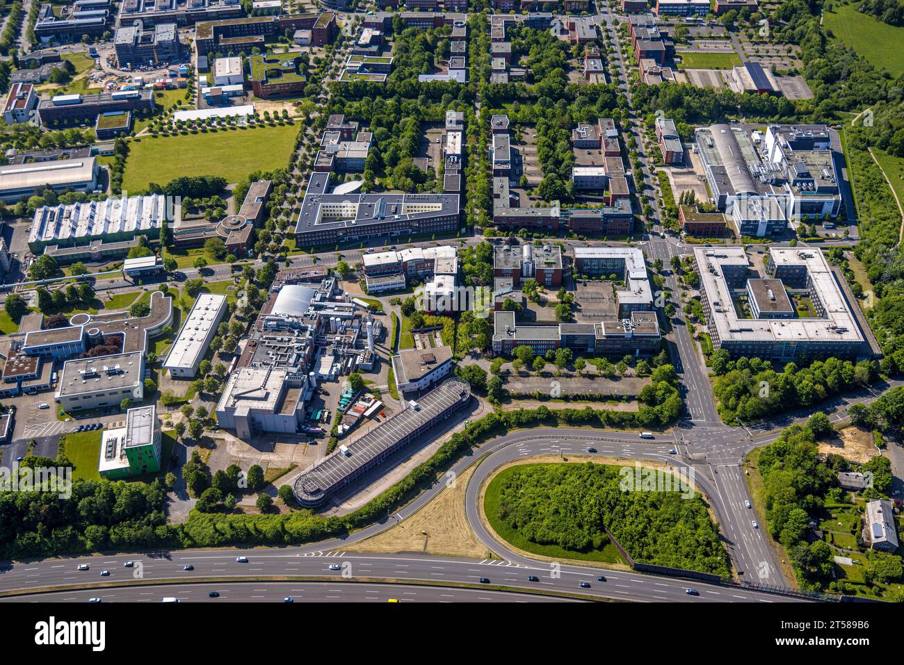 Aerial view, TU Dortmund University of Technology, Technology Center ...