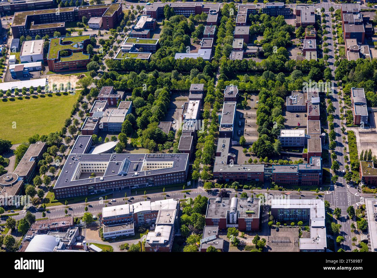 Aerial view, TU Dortmund University of Technology, Technology Center ...
